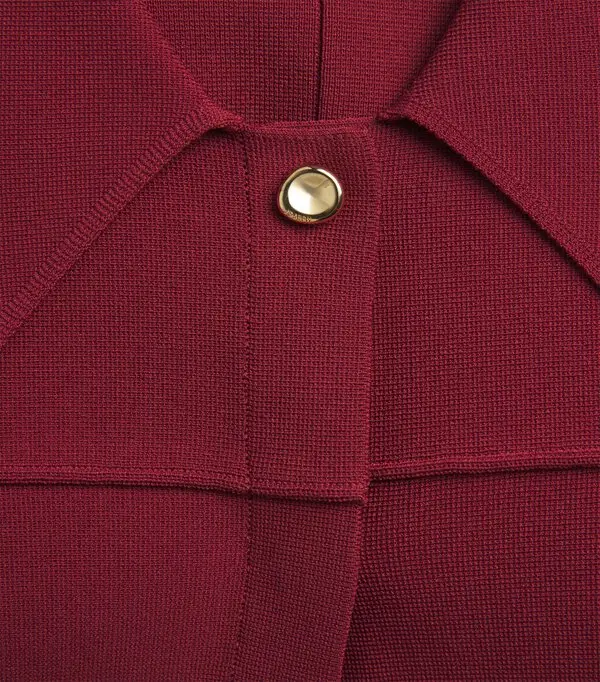 JOSEPH Milano-knit Gare Compact Jacket - Red