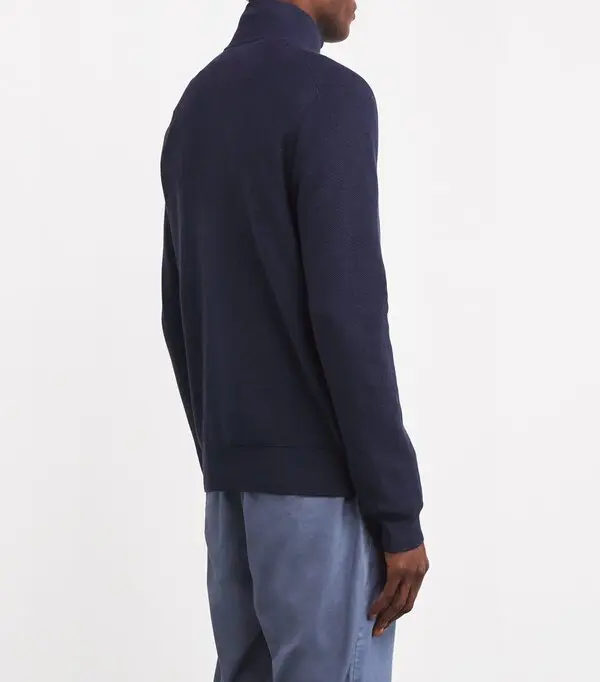 Polo Ralph Lauren Cotton Quarter-zip Sweatshirt - Navy