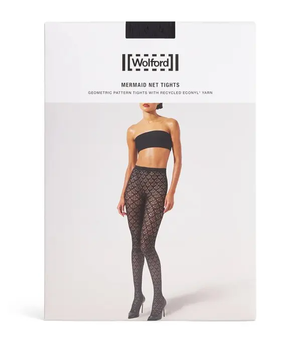 Wolford Mermaid Net Tights - Black