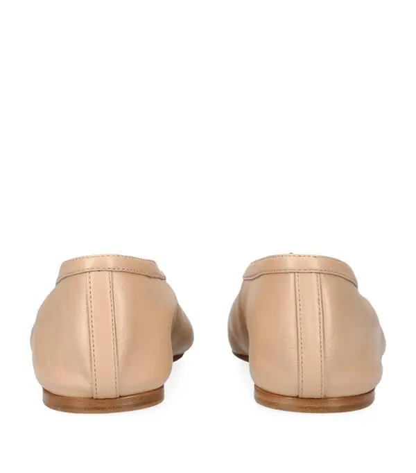 Le Monde Beryl Leather Luna Ballet Flats - Beige