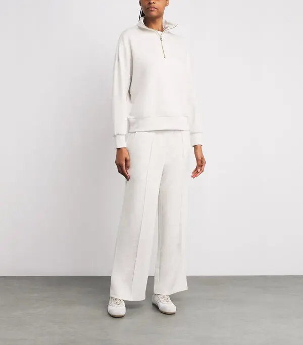 Varley Freesoft Wide-leg Sweatpants - Ivory