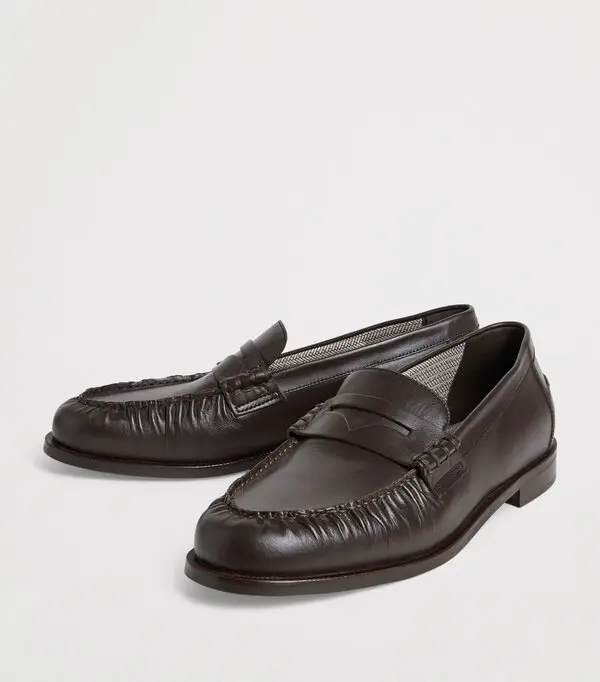 Emporio Armani Leather Loafers