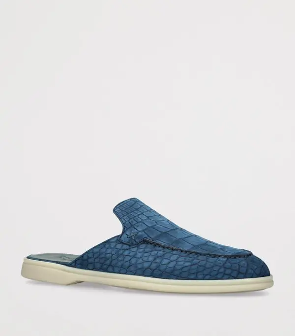 BROTINI Alligator Leather Mules