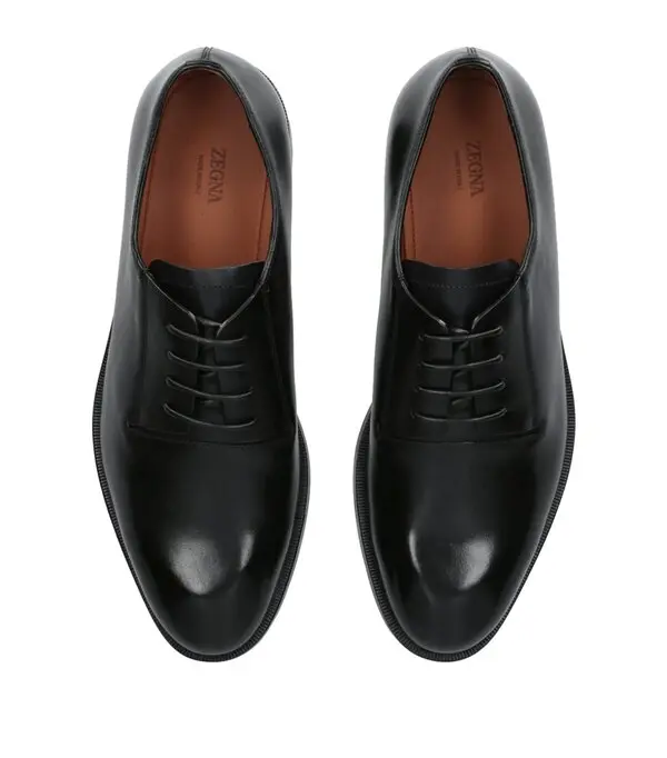 Zegna Leather Torino Derby Shoes
