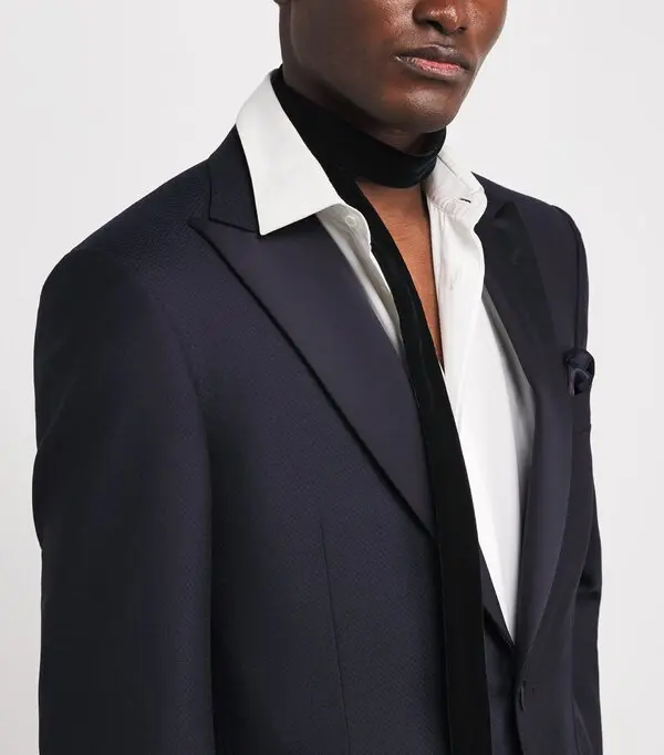 Giorgio Armani Velvet Neck Tie