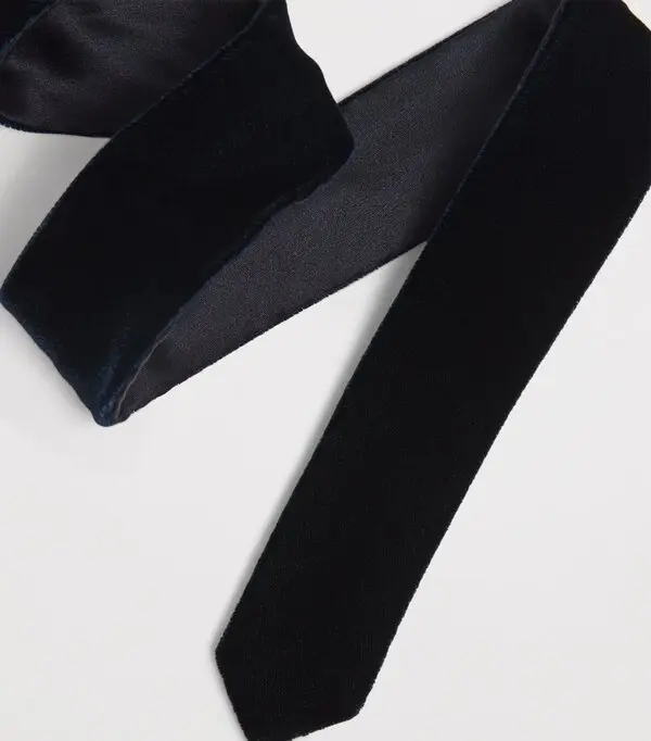 Giorgio Armani Velvet Neck Tie