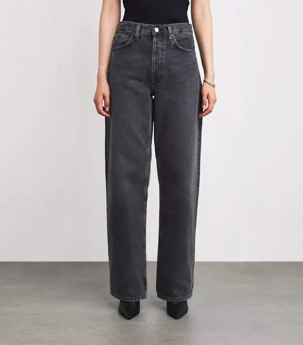 AGOLDE Arc Bow-leg Jeans - Black