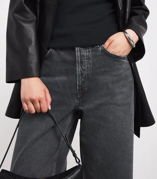 AGOLDE Arc Bow-leg Jeans - Black