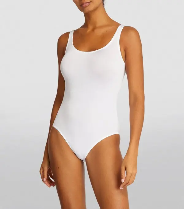 Wolford Cotton-blend Jamaika Bodysuit - White