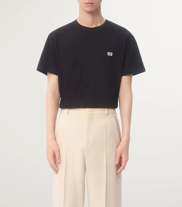 Valentino Garavani Cotton Vlogo T-shirt - Black