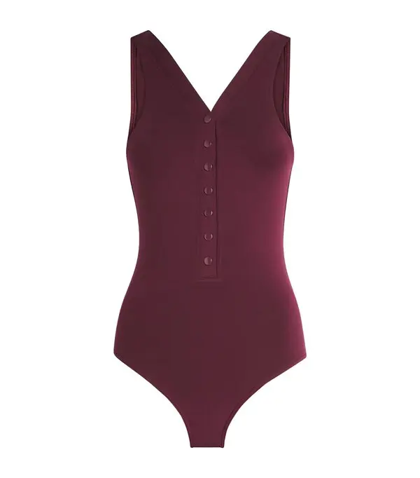 ERES Icône V-neck One-piece Swimsuit - Burgundy