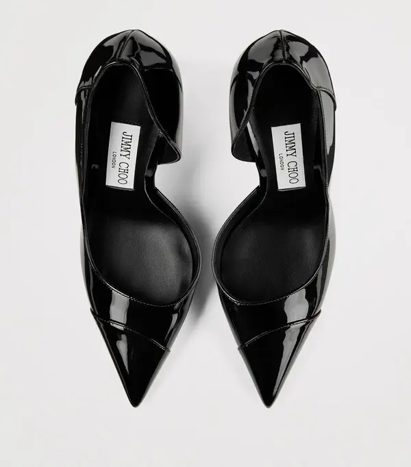 JIMMY CHOO Brigitte 100 Patent Leather Pumps - Black