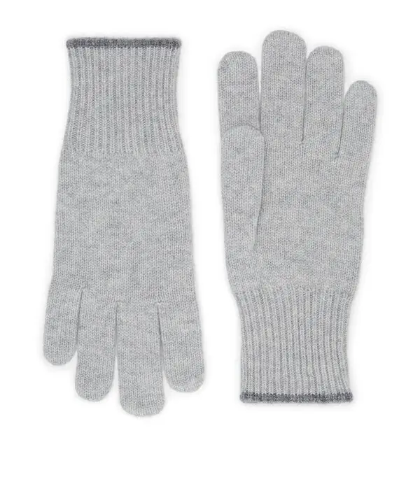 Brunello Cucinelli Cashmere Gloves - Grey