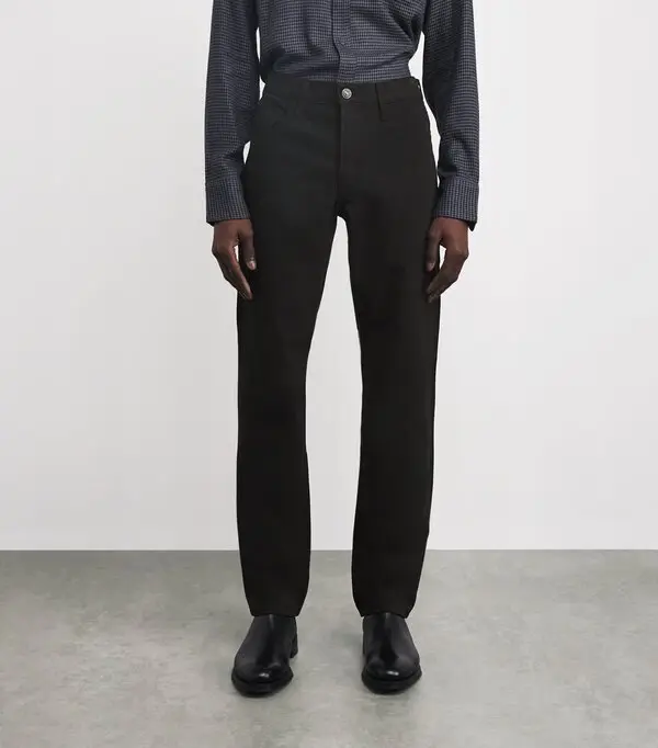 Paige Transcend Vintage Doheny Straight Jeans - Black