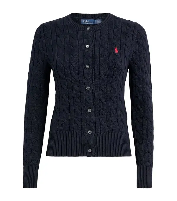 Polo Ralph Lauren Cotton Cable-knit Cardigan - Navy