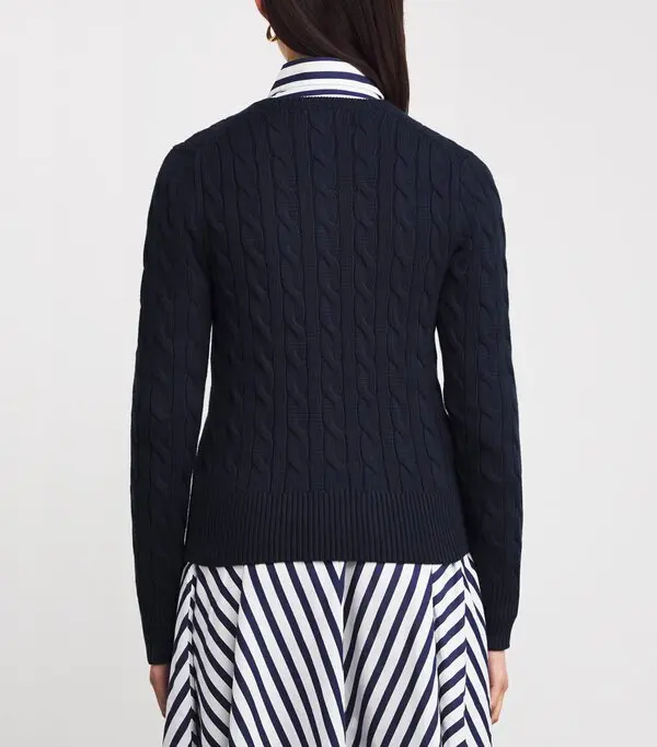 Polo Ralph Lauren Cotton Cable-knit Cardigan - Navy