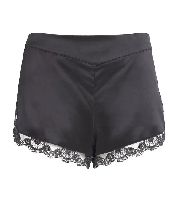 Simone Perele Silk-blend Love Me Shorts - Black