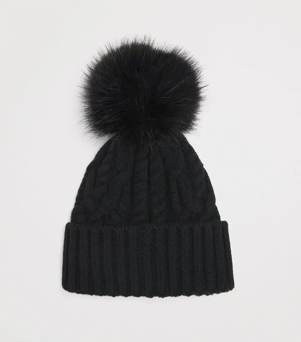 Moncler Virgin Wool-cashmere Beanie With Pom-pom