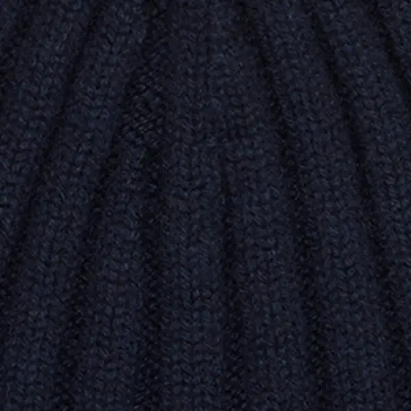Brunello Cucinelli Cashmere Ribbed Beanie - Blue