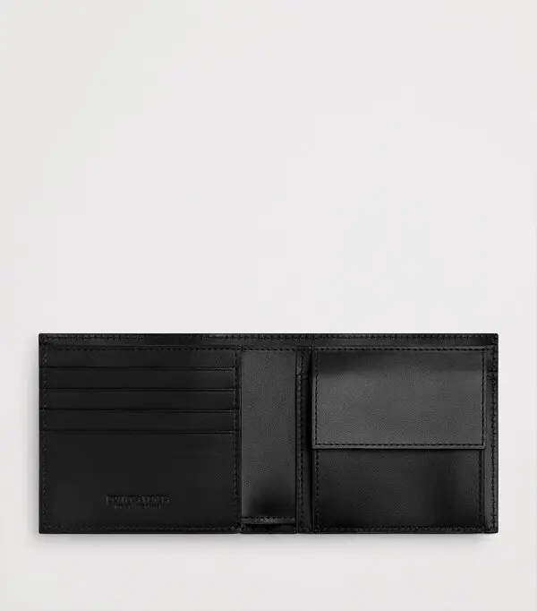 Bottega Veneta Leather Intrecciato Bifold Wallet