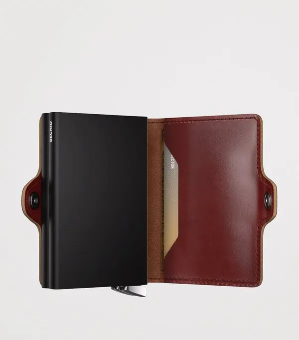 SECRID Basco Leather Twinwallet - Brown