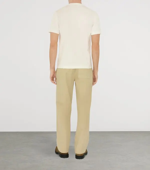 Burberry Cotton Knight Stamp T-shirt - Ivory