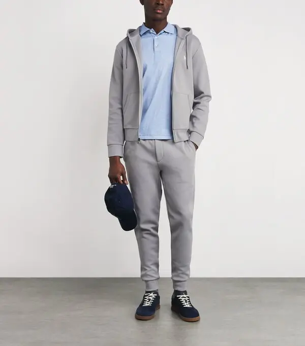 Polo Ralph Lauren Tech Knit Zip-up Hoodie - Grey