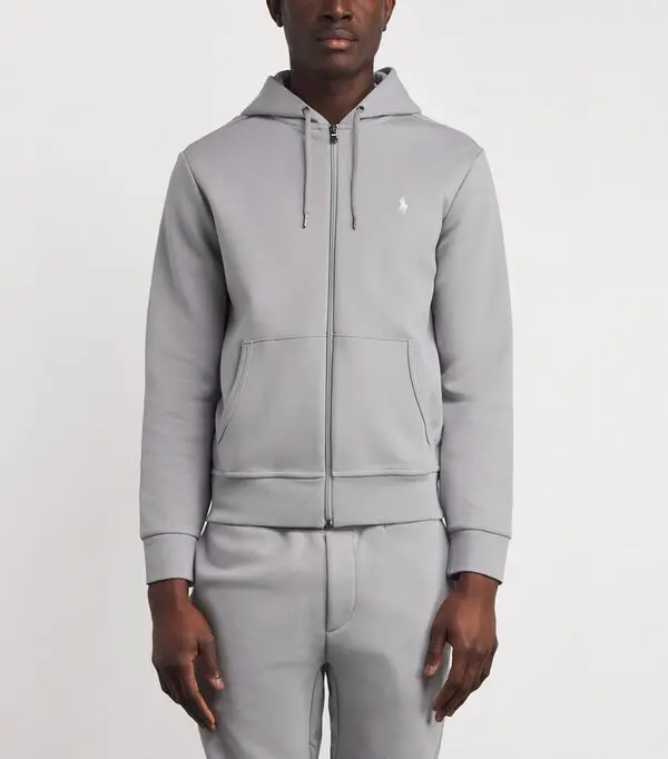 Polo Ralph Lauren Tech Knit Zip-up Hoodie - Grey