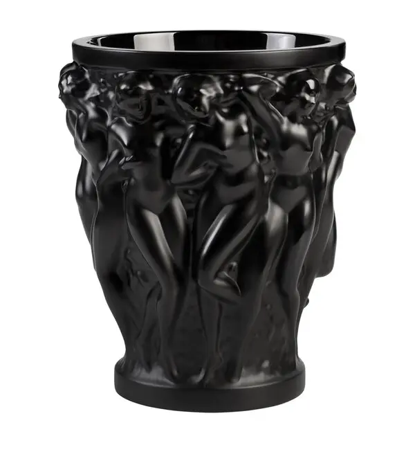 Lalique Bacchantes Small Vase - Black
