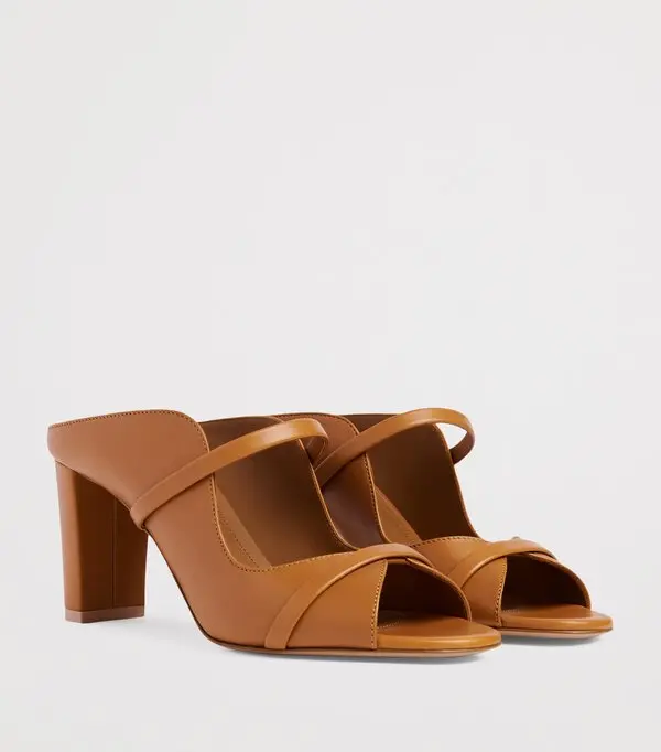 MALONE SOULIERS Leather Norah Heeled Sandals 70 - Brown