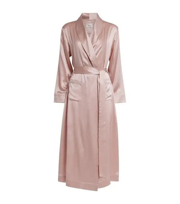 Harrods Silk Satin Robe - Pink
