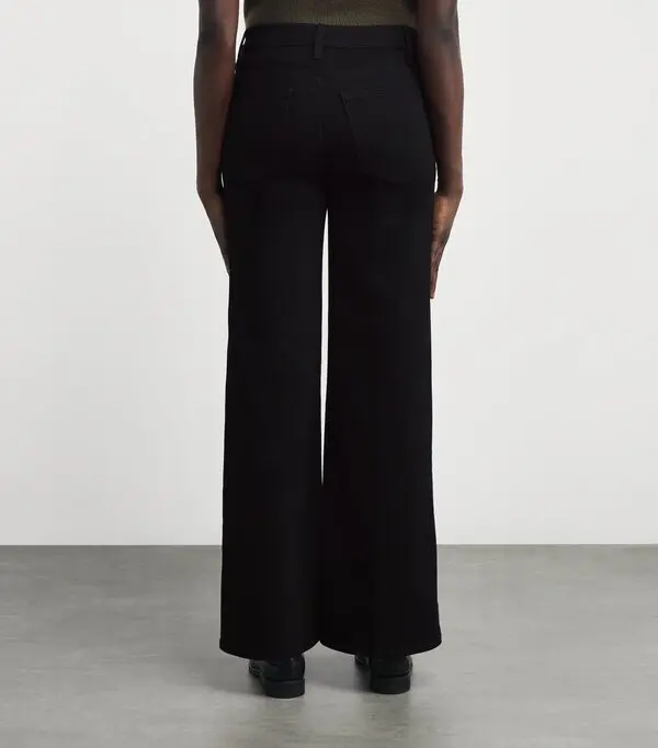 FRAME Le Slim Palazzo Wide-leg Jeans - Black