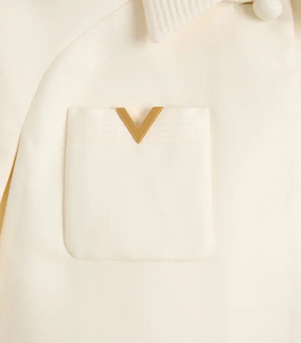 Valentino Garavani Wool-silk Cape
