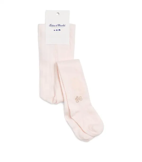 TARTINE ET CHOCOLAT Cotton-blend Tights - Pink