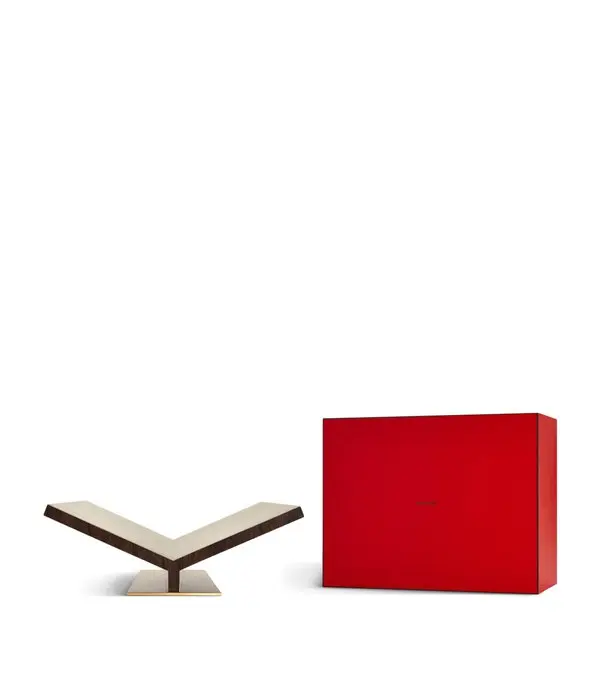 Assouline Walnut-leather Ultimate Collector Bookstand - Neutral