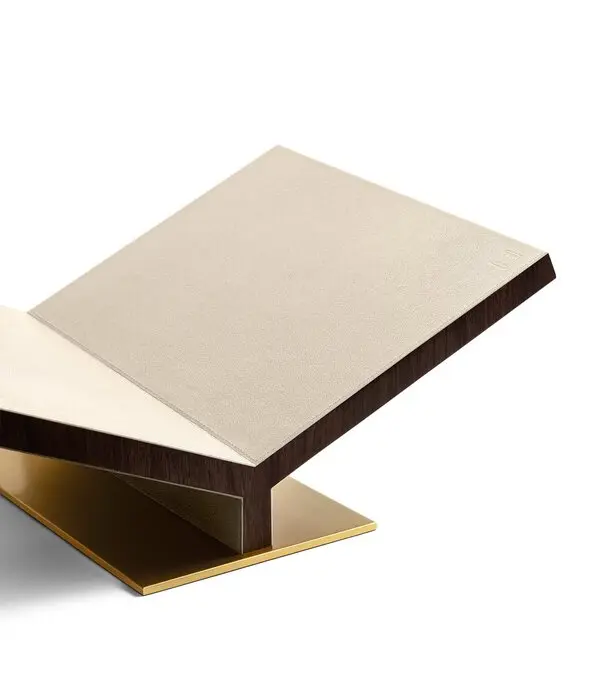Assouline Walnut-leather Ultimate Collector Bookstand - Neutral