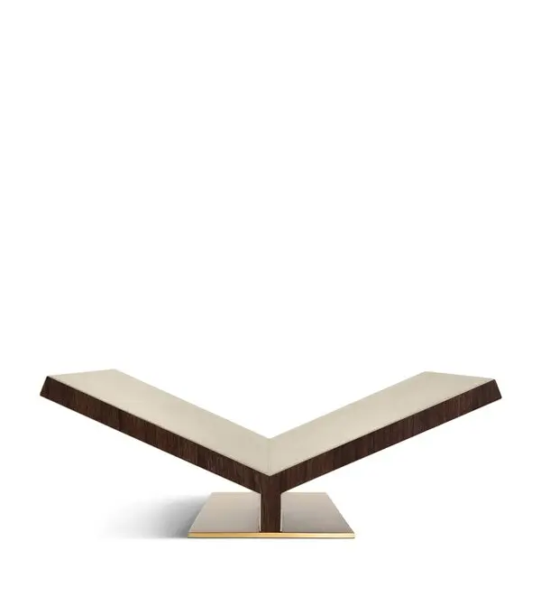 Assouline Walnut-leather Ultimate Collector Bookstand - Neutral