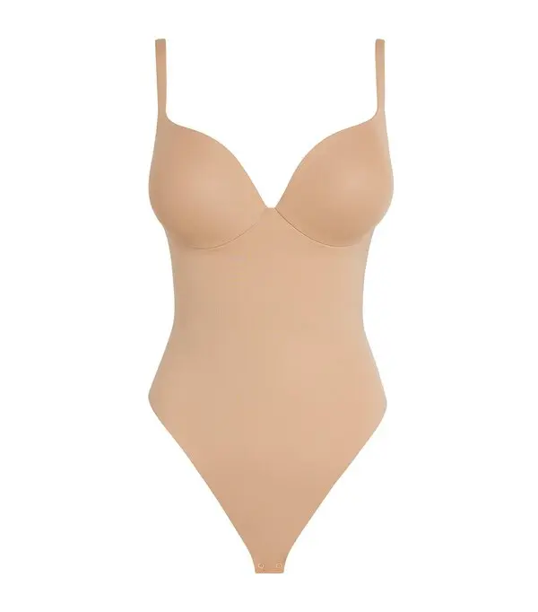 SKIMS Ultimate Body Thong Bodysuit - Beige