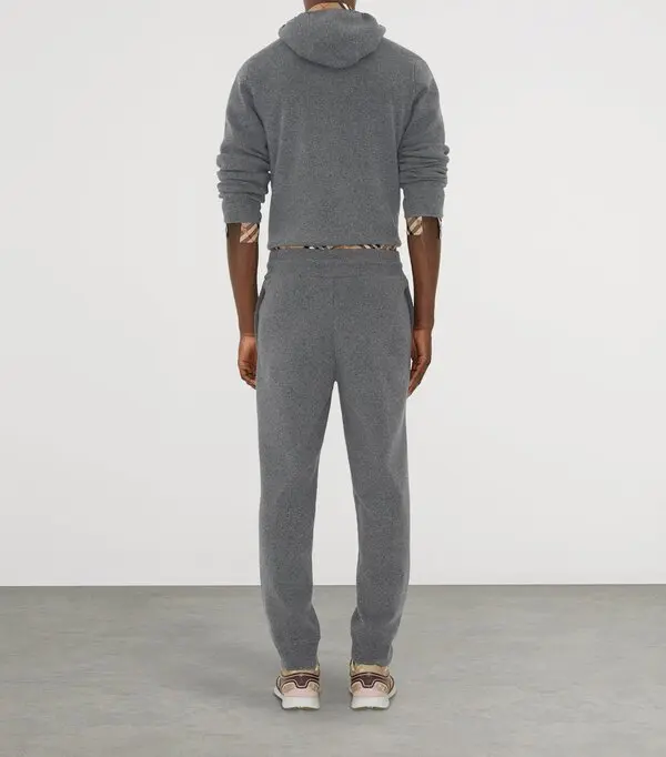 Burberry Cashmere-blend Logo Sweatpants
