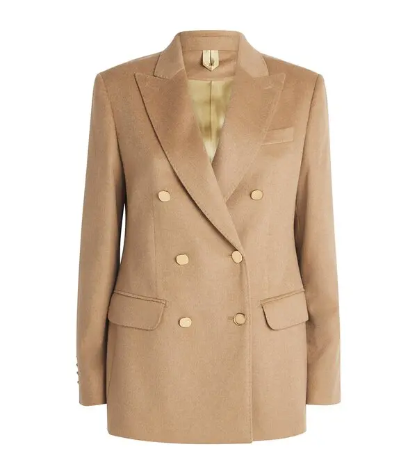 Max Mara Camel Hair Double-breasted Blazer