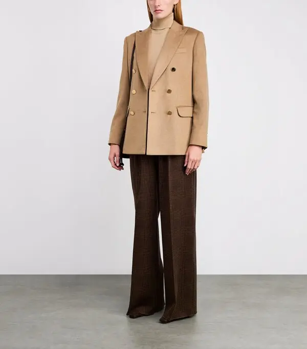 Max Mara Camel Hair Double-breasted Blazer