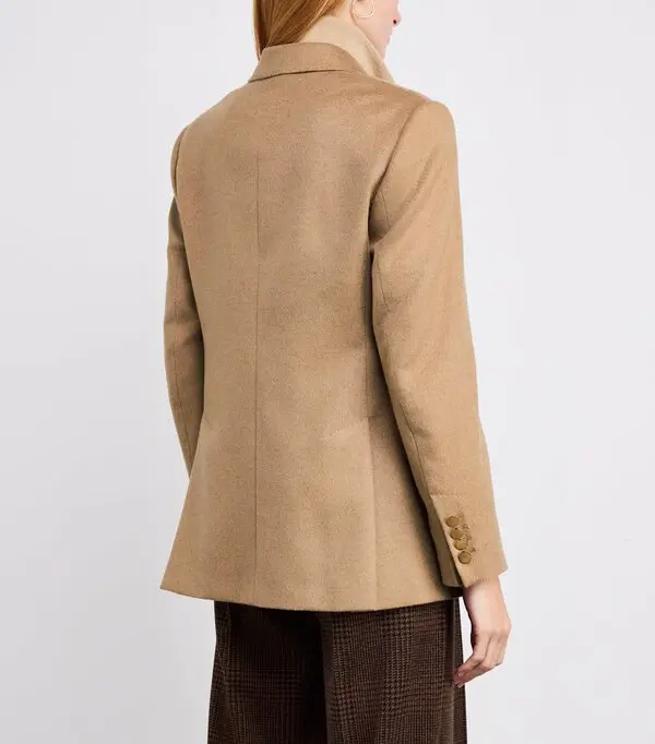 Max Mara Camel Hair Double-breasted Blazer