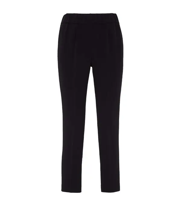 Brunello Cucinelli Crepe Cady Slim Trousers