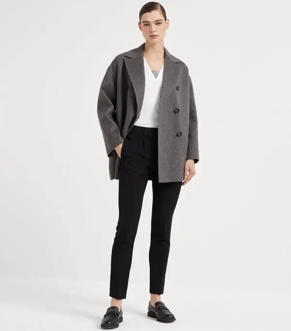 Brunello Cucinelli Crepe Cady Slim Trousers