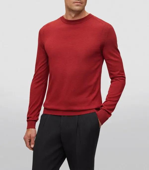 BOSS Wool, Silk, And Cashmere Sweater