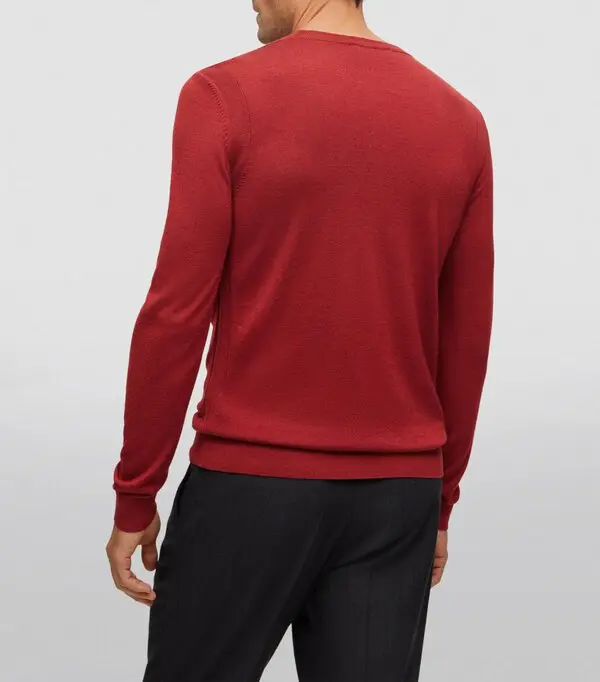 BOSS Wool, Silk, And Cashmere Sweater