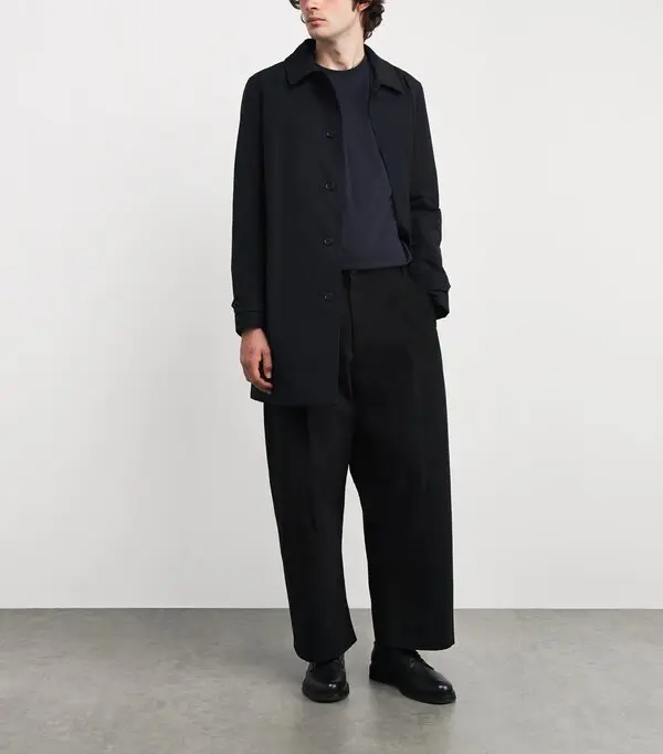 Studio Nicholson Cotton Bric T-shirt - Navy