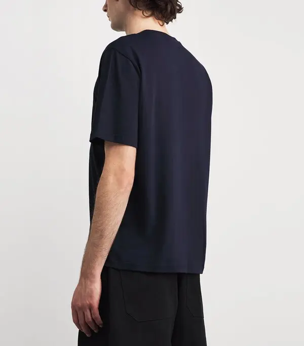 Studio Nicholson Cotton Bric T-shirt - Navy