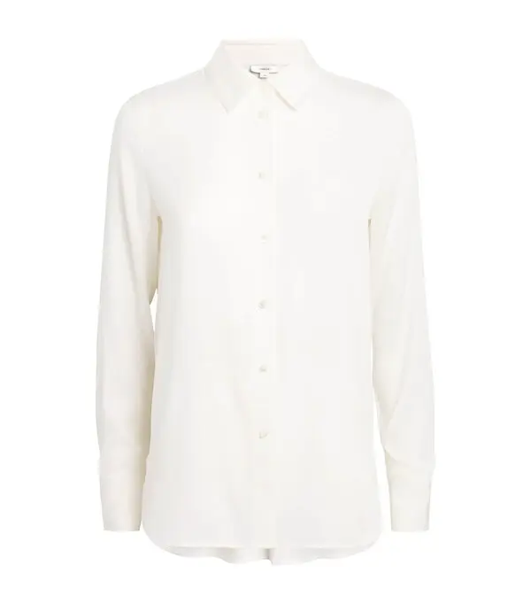 Vince Silk-blend Slim Shirt