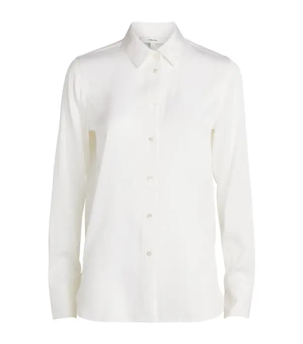 Vince Silk-blend Slim Shirt